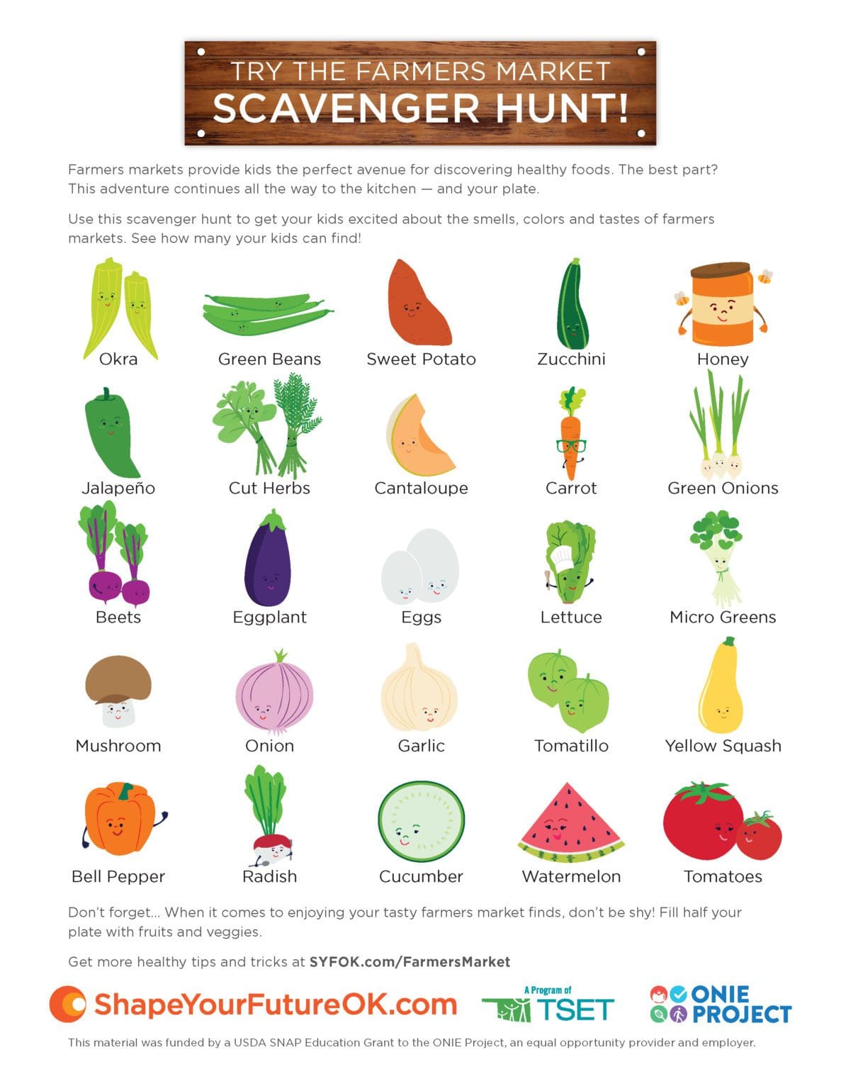 Farmers Market Scavenger Hunts