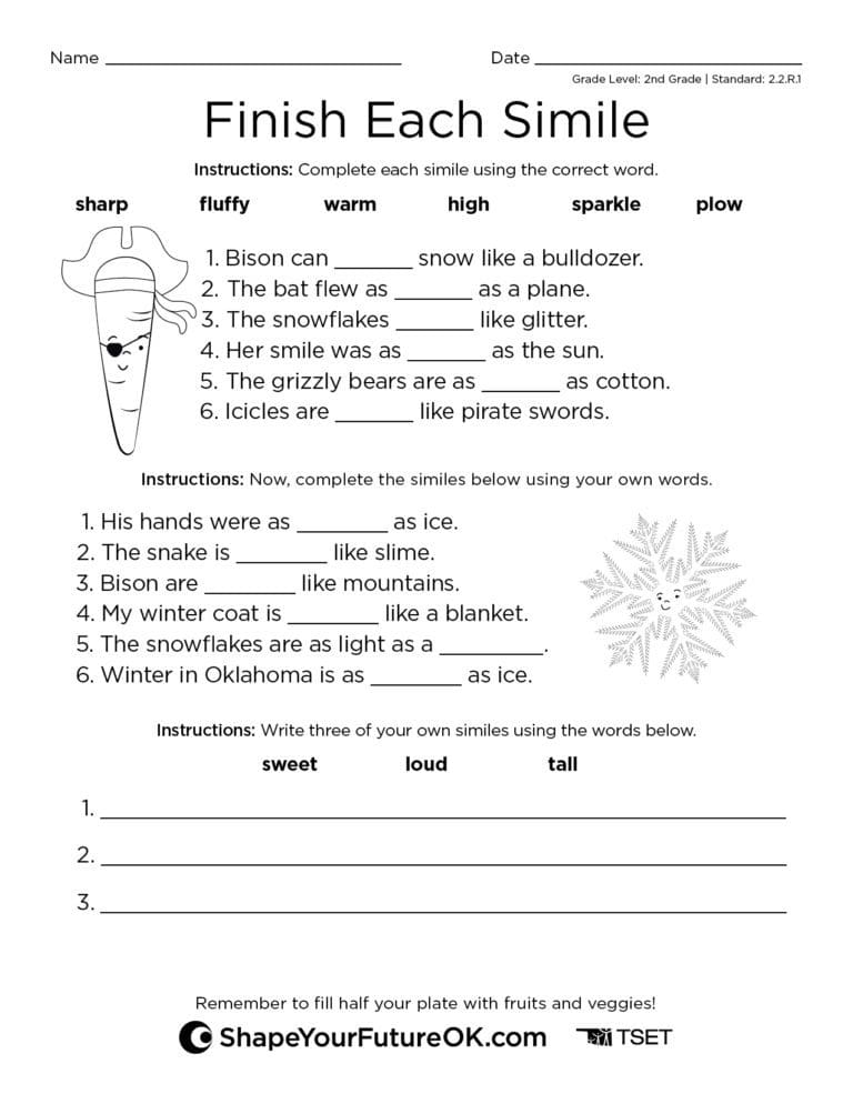 Worksheets | Shape Your Future Oklahoma