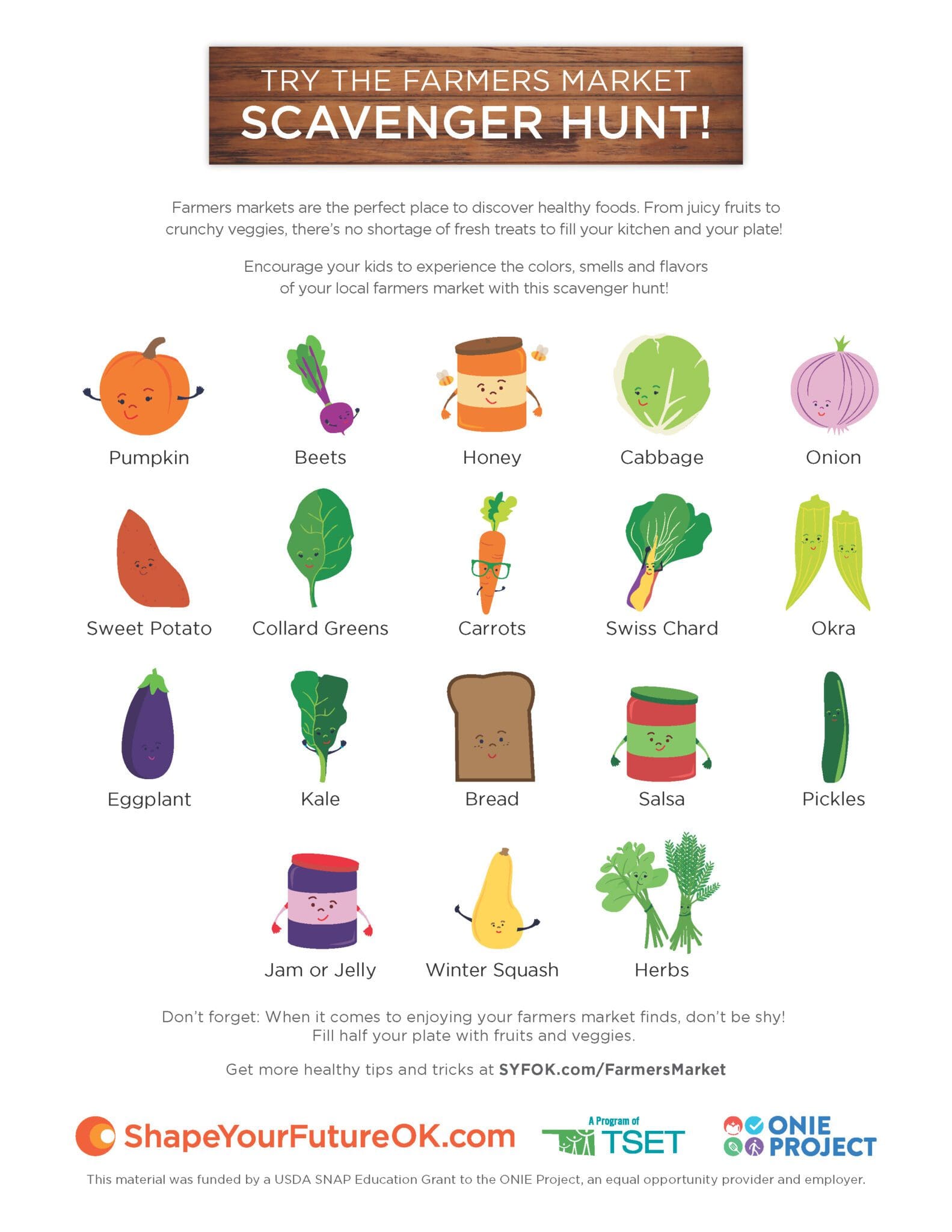 Farmers Market Scavenger Hunts